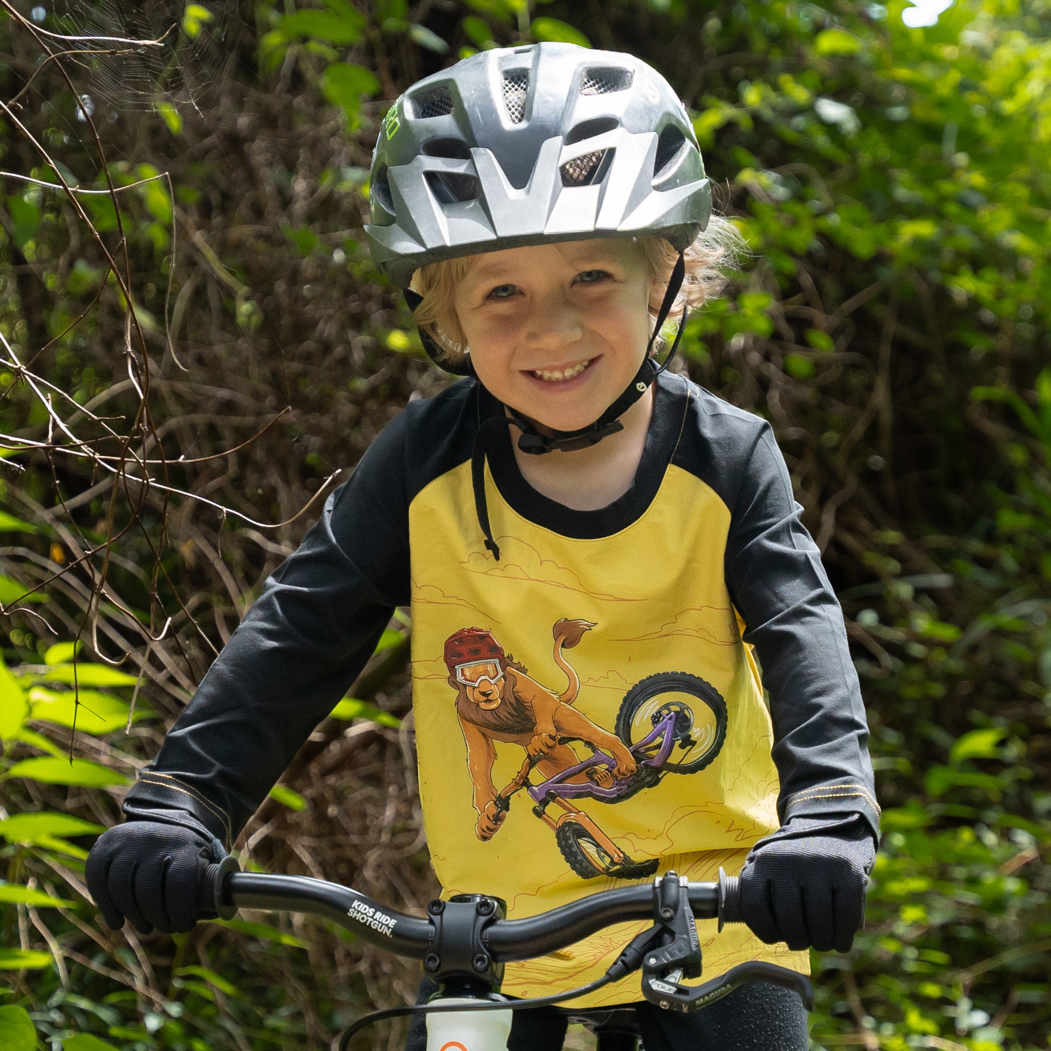 LOOSE LION WINDPROOF KIDS MTB JERSEY – Kids Ride Shotgun CA